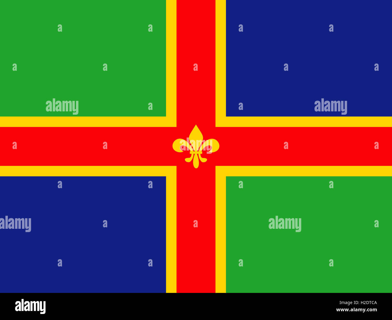 Lincolnshire flag hi-res stock photography and images - Alamy