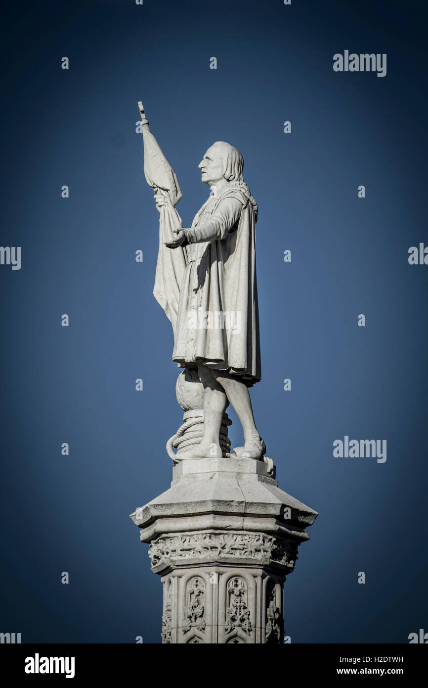 Monument Colon. Statue. Christopher Columbus (Cristobal Colon in Stock ...