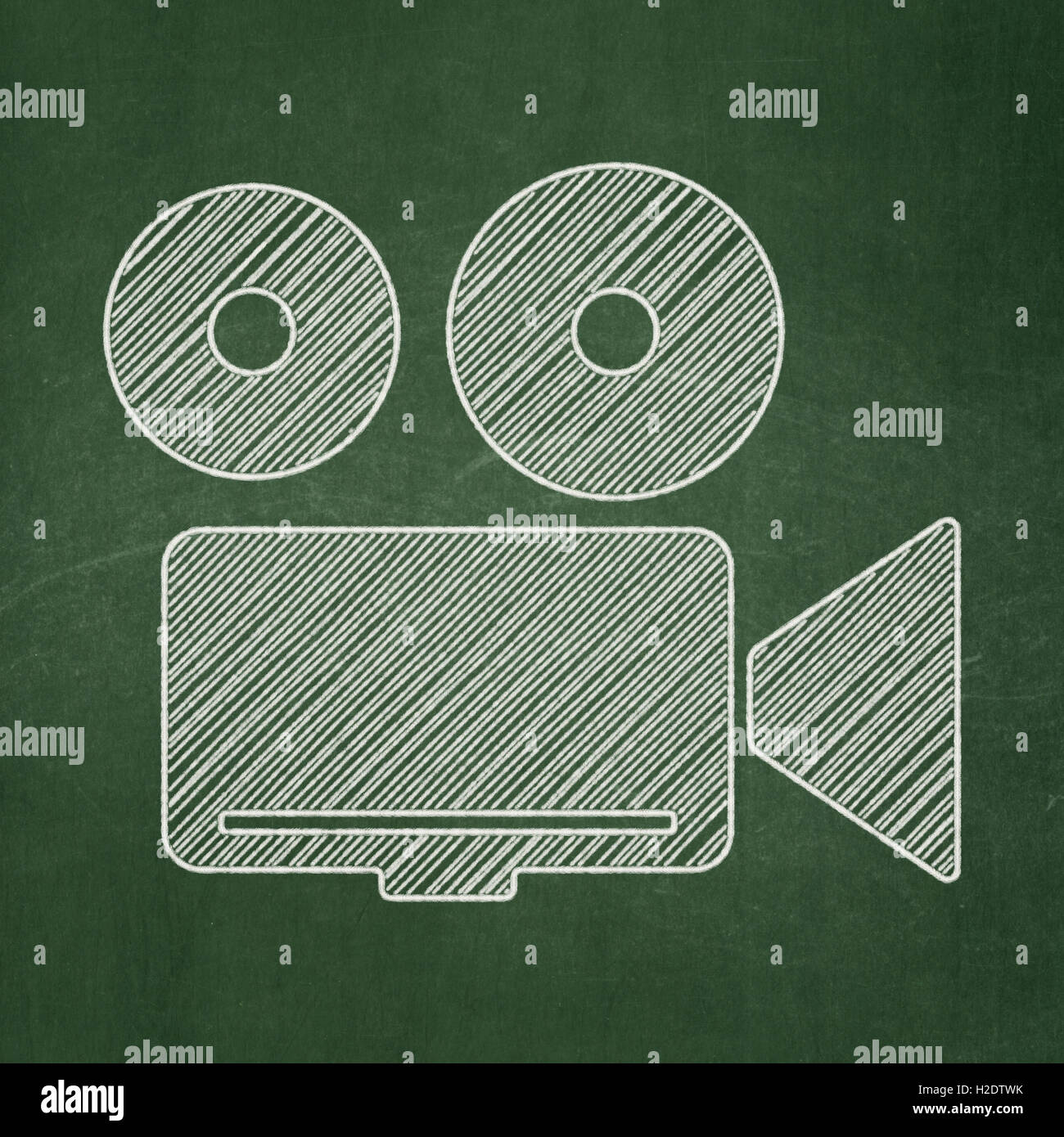 Tourism concept: Camera on chalkboard background Stock Photo - Alamy