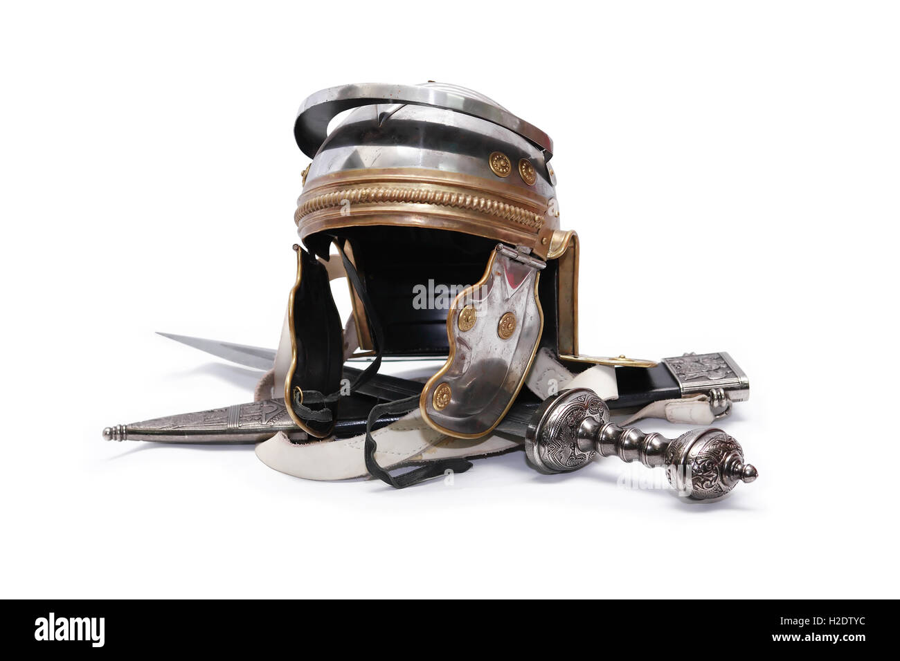 Helmet And Sword Stock Photo - Alamy