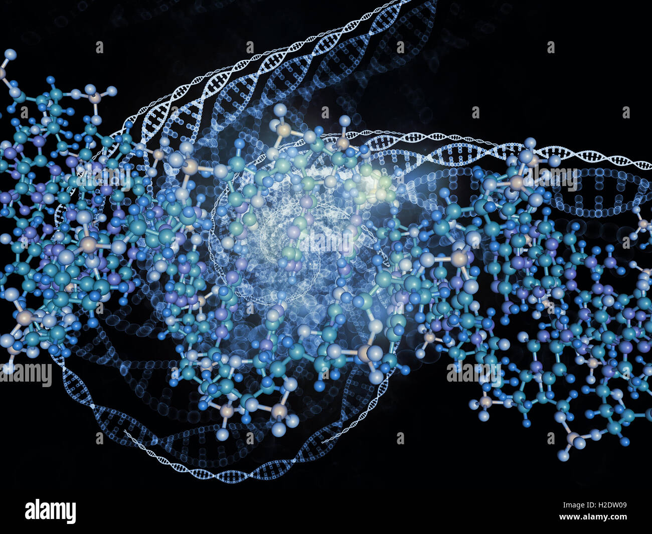 Organic Molecules Composition Stock Photo - Alamy