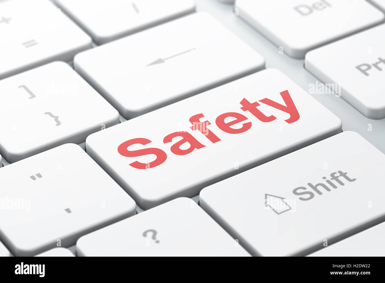 Safety concept: Safety on computer keyboard background Stock Photo - Alamy