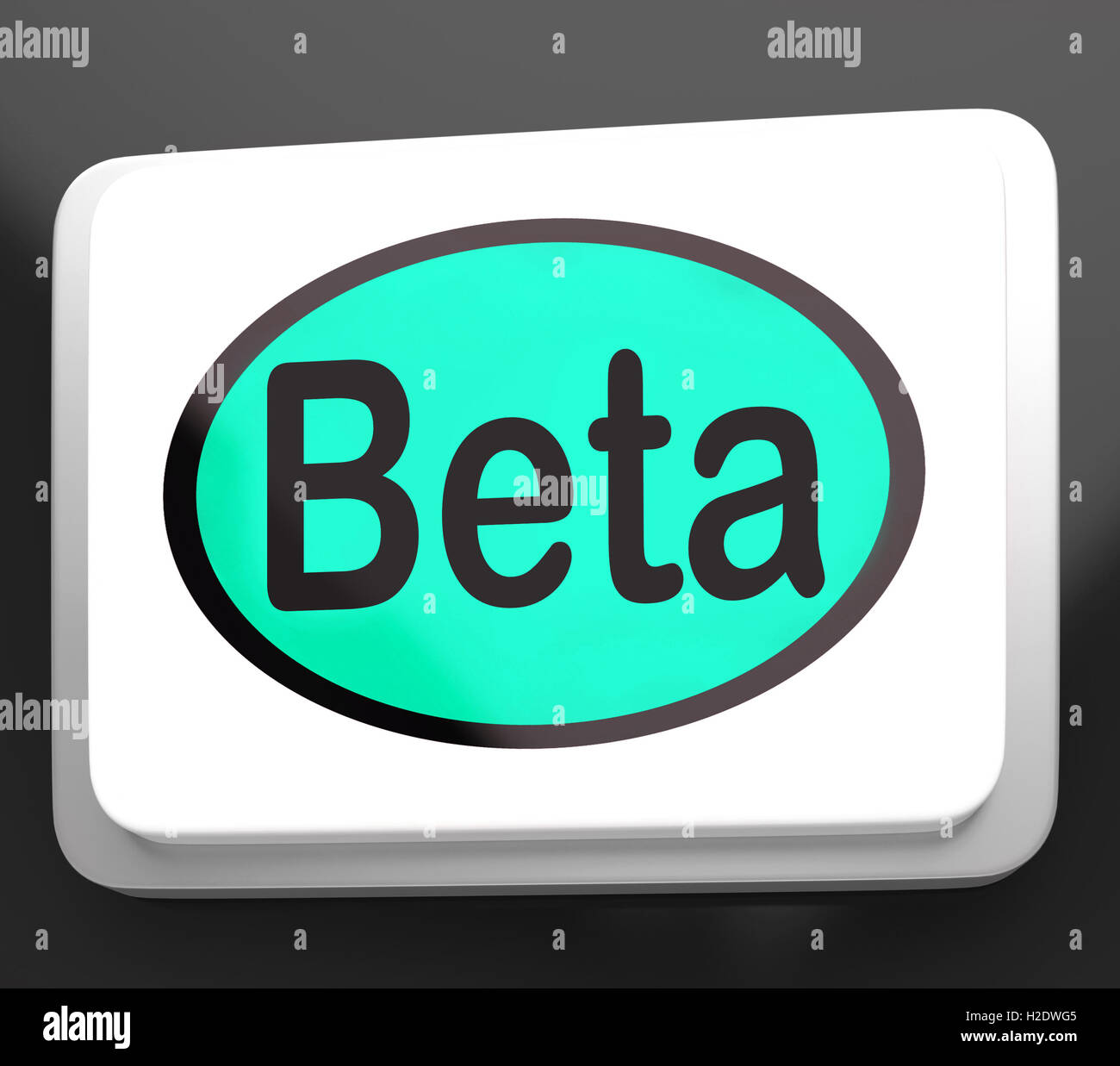 Beta Button Shows Development Or Demo Version Stock Photo - Alamy