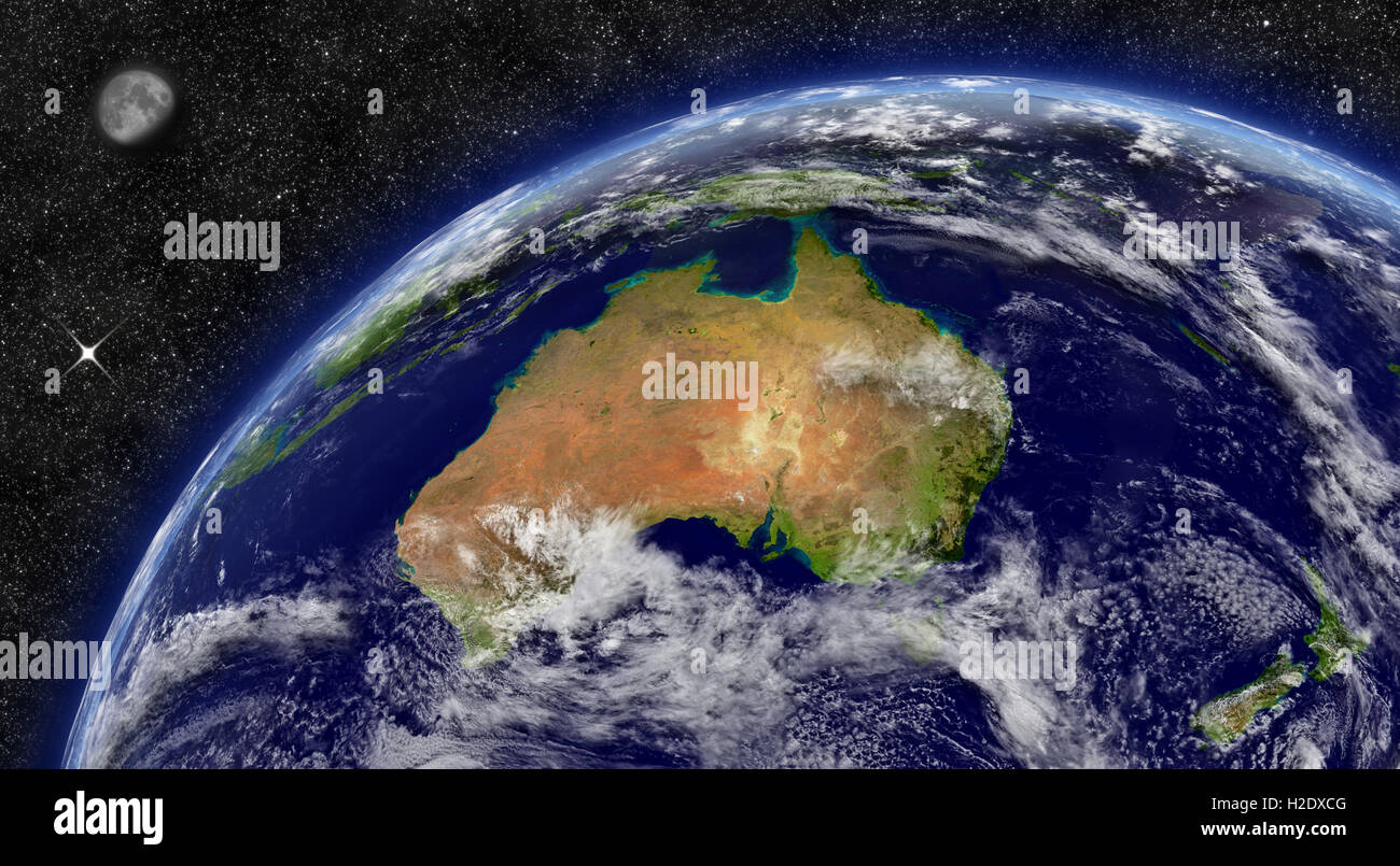 Australia on planet Earth Stock Photo - Alamy