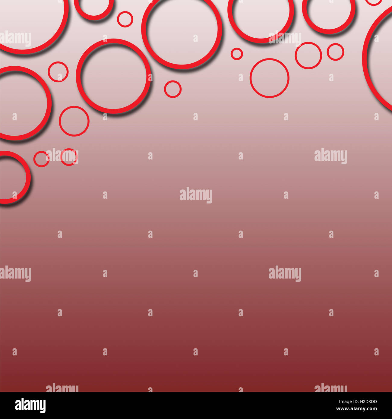 red circle three dee abstract background Stock Photo - Alamy