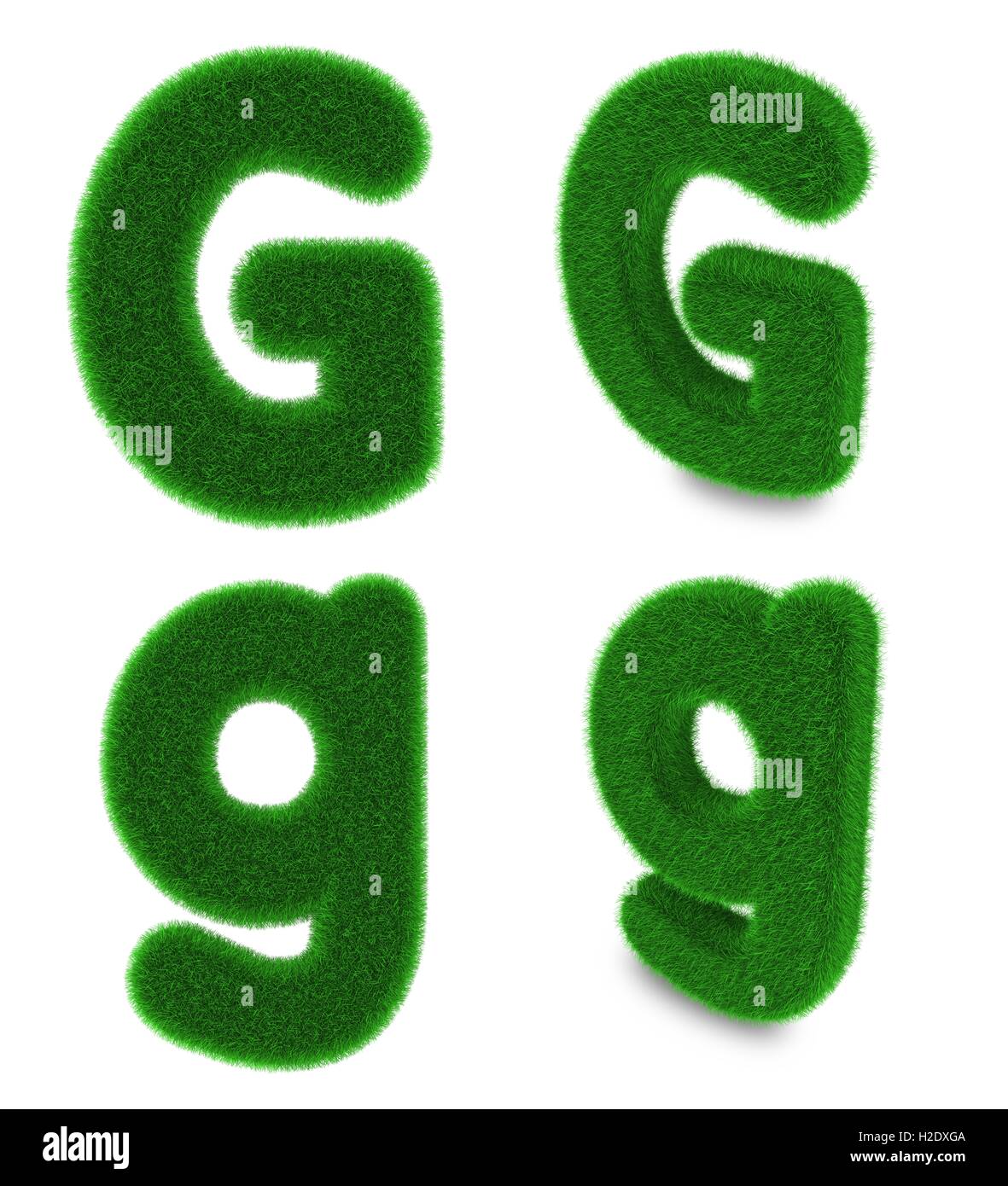 Letter G made of grass Stock Photo - Alamy