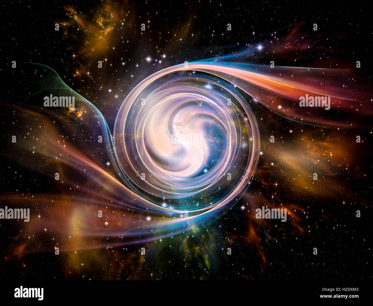 Vortex in Space Stock Photo - Alamy
