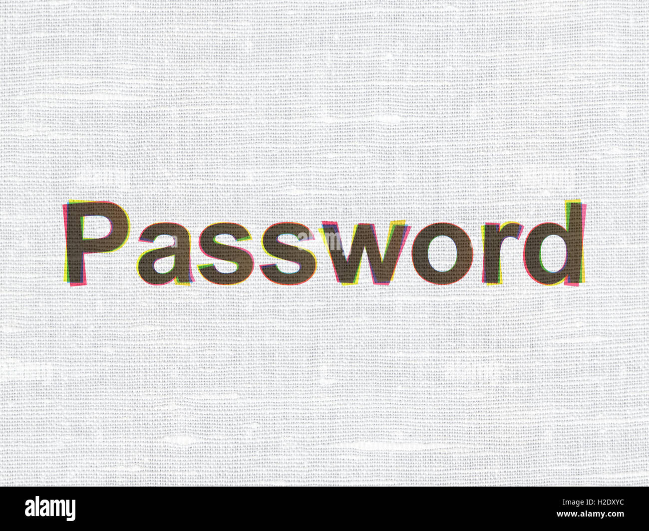 Safety concept: Password on fabric texture background Stock Photo - Alamy