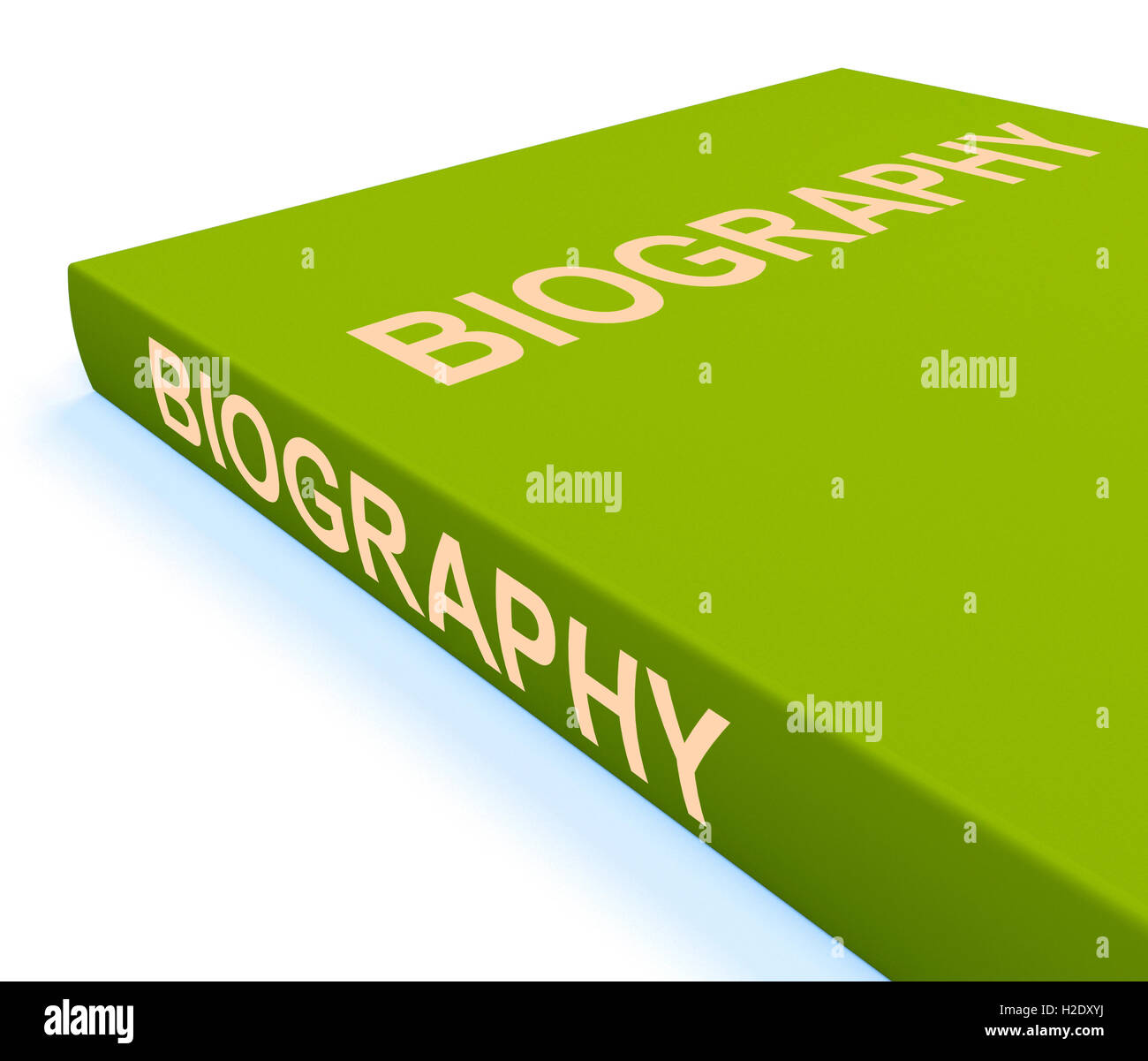 Biography Book Show Books About A Life Stock Photo - Alamy