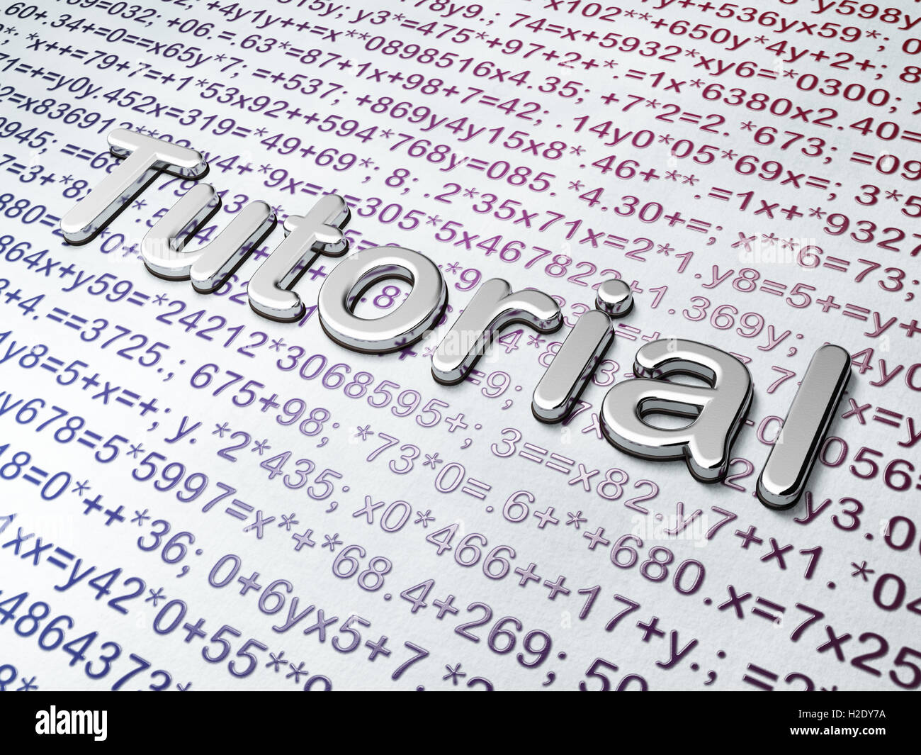 Education concept: Golden Tutorial on Education background Stock Photo ...