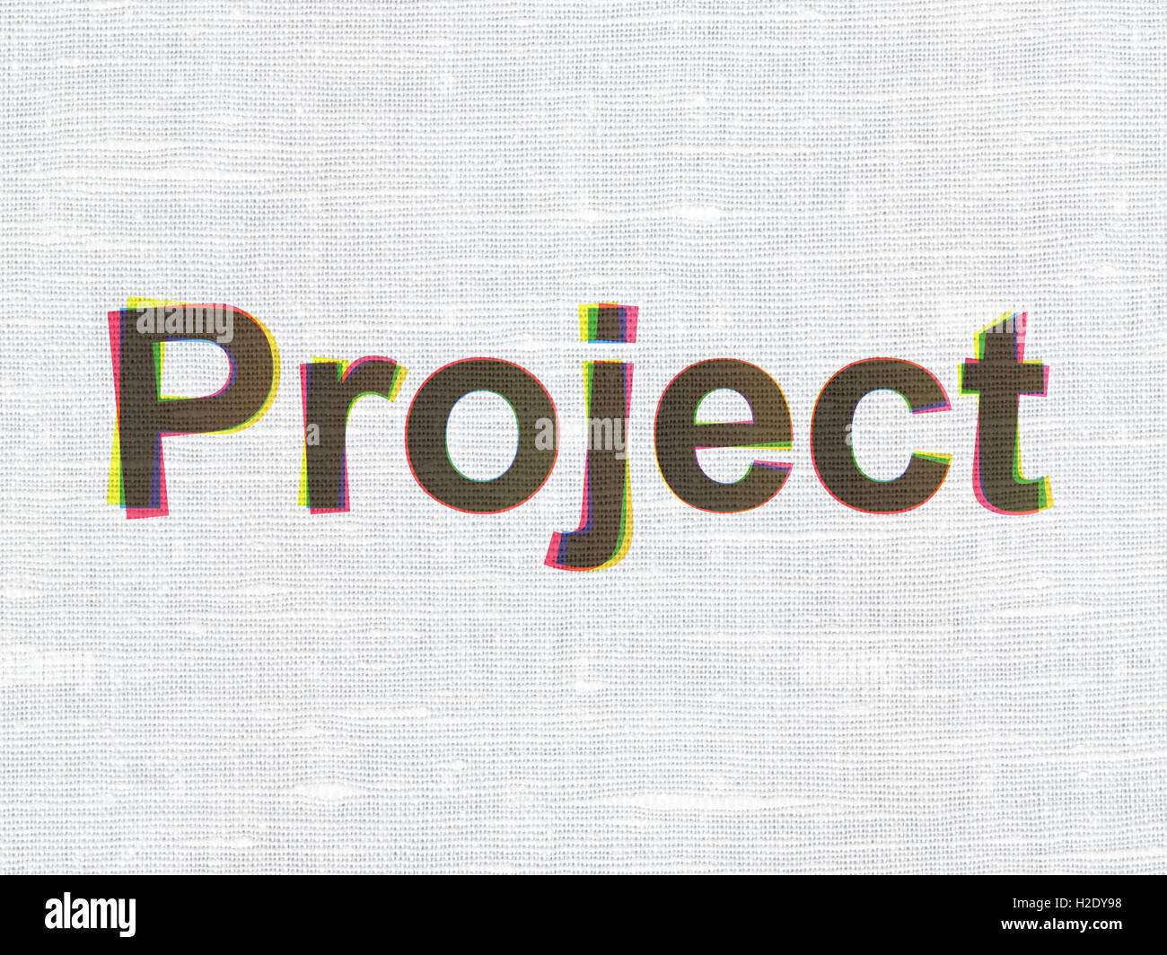 Finance concept: Project on fabric texture background Stock Photo - Alamy