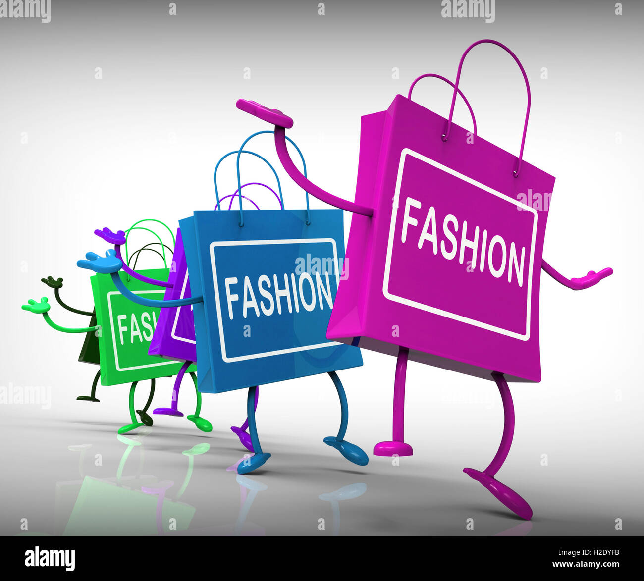 Fashion Bags Represent Trends, Shopping, and Designs Stock Photo - Alamy