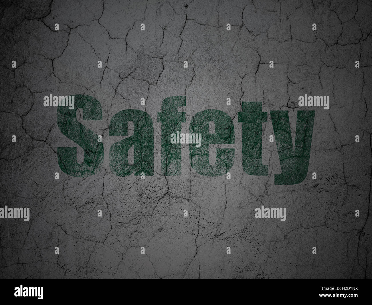 Safety concept: Safety on grunge wall background Stock Photo - Alamy