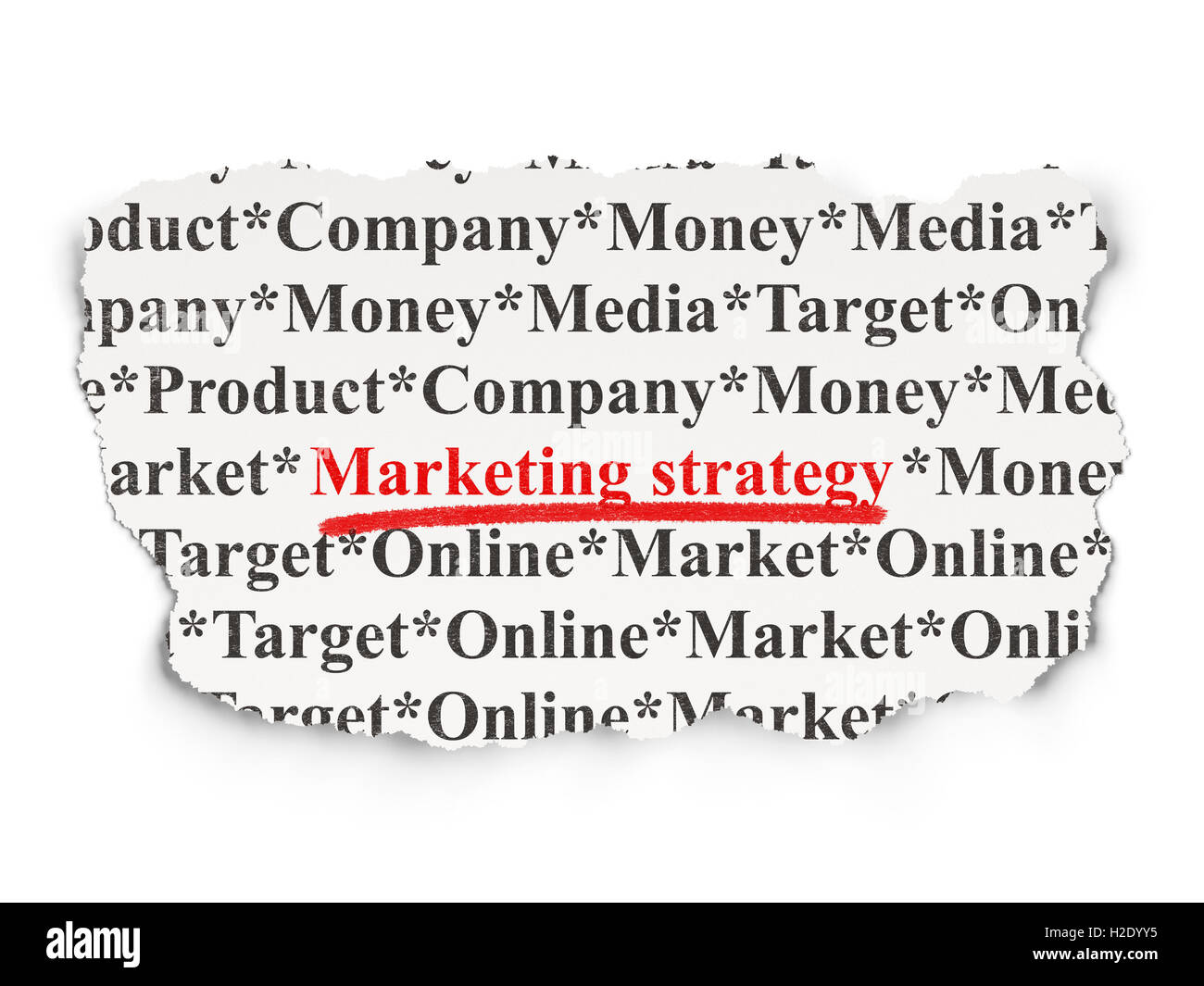 Marketing concept: Marketing Strategy on Paper background Stock Photo ...