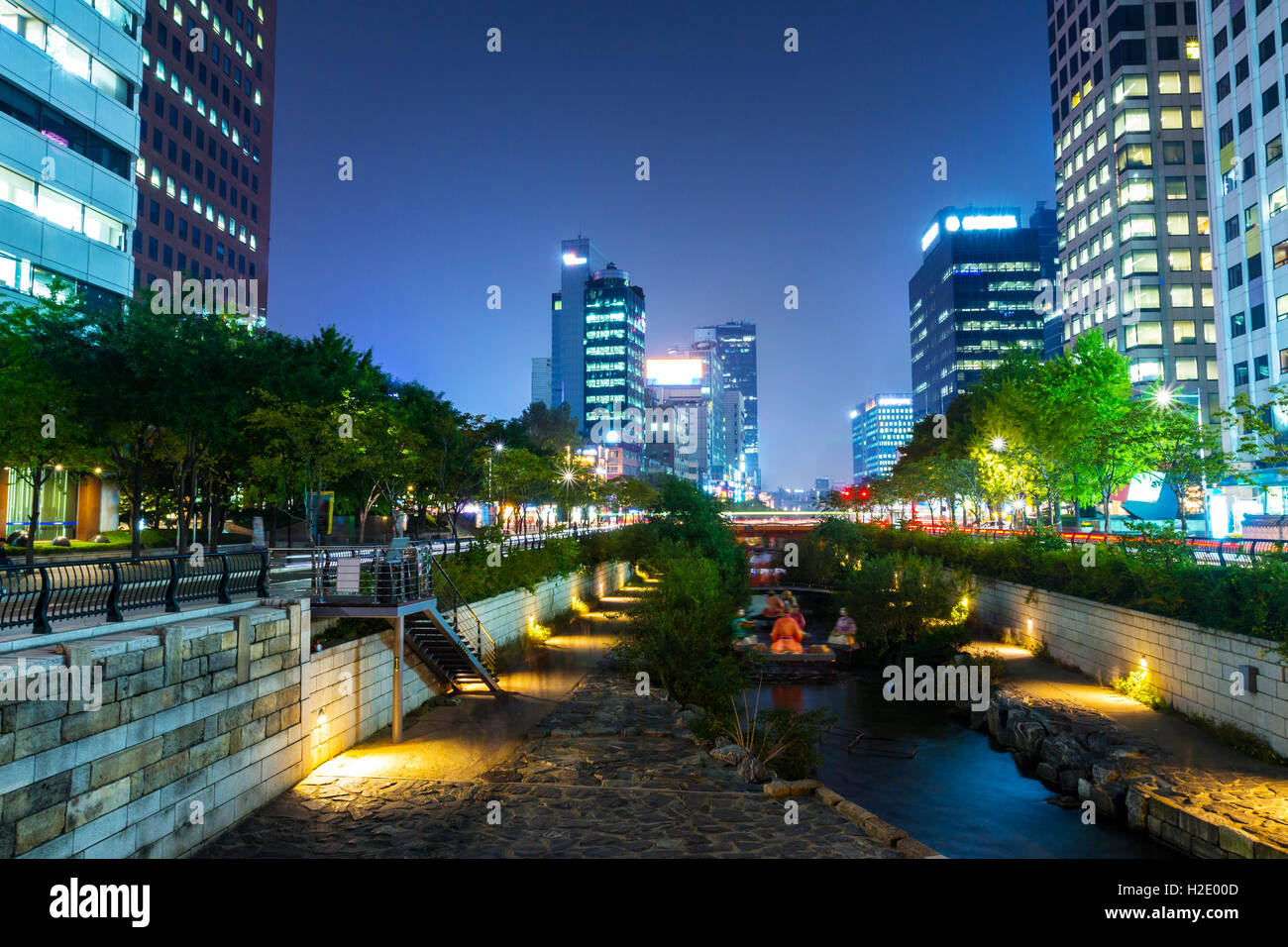Cheonggyecheon Stream in Seoul Stock Photo - Alamy
