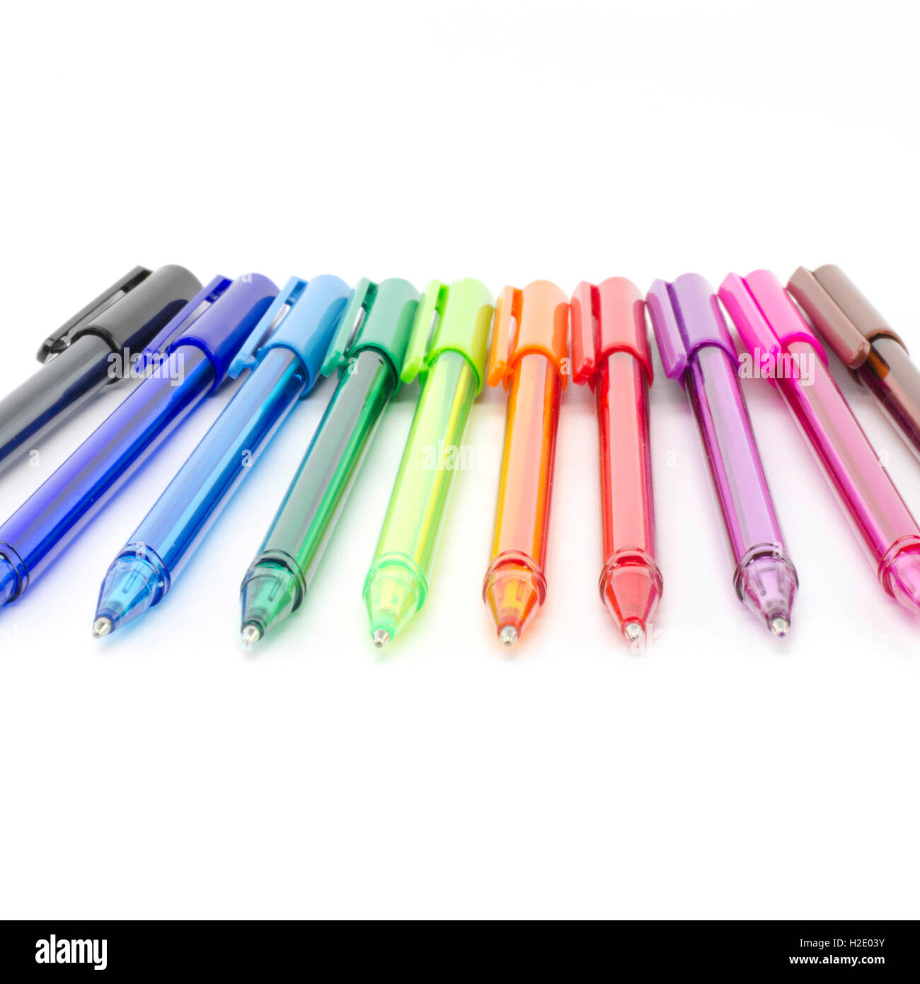 Purple biro pens hi-res stock photography and images - Alamy