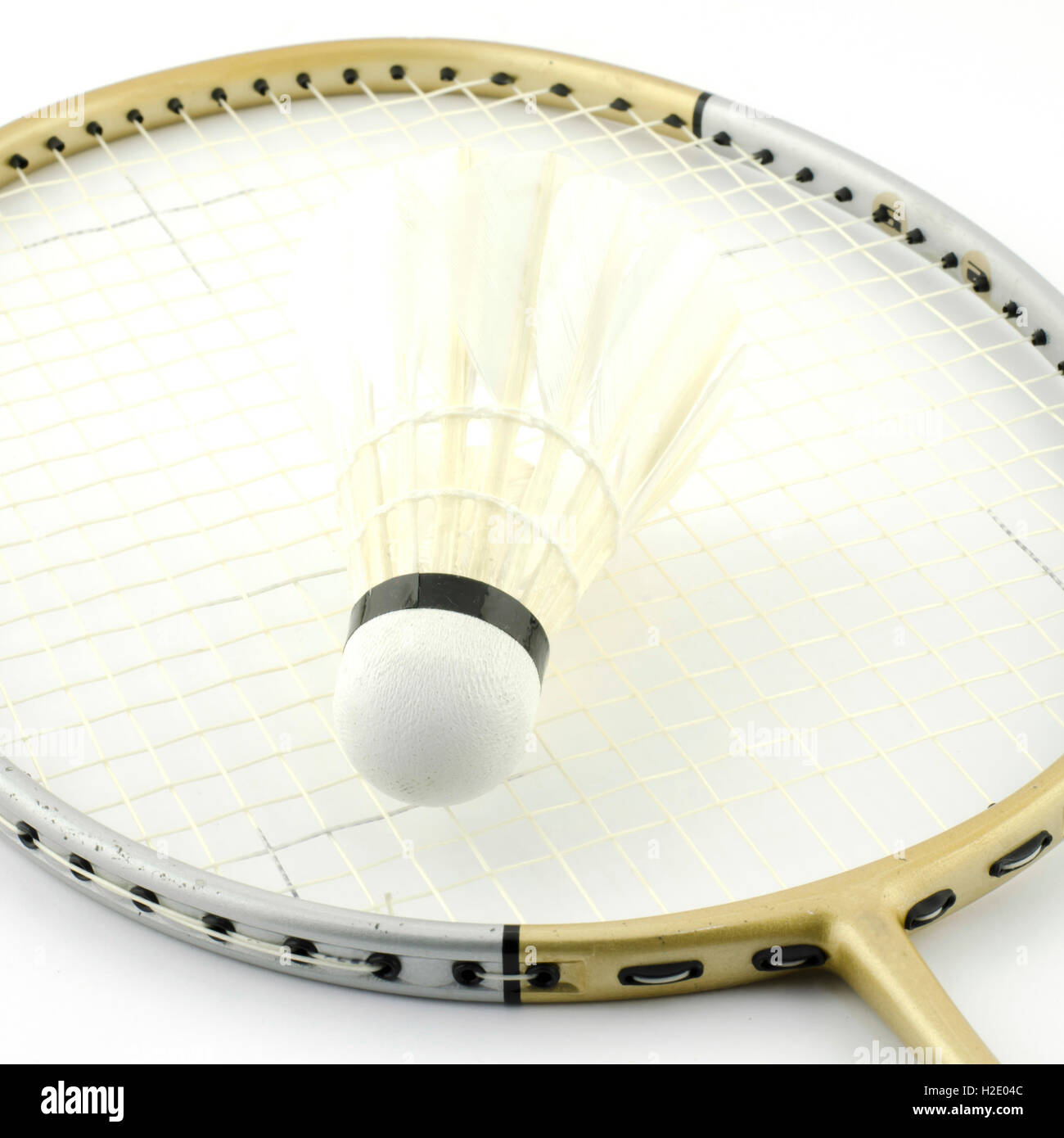 badminton isolated on white Stock Photo - Alamy