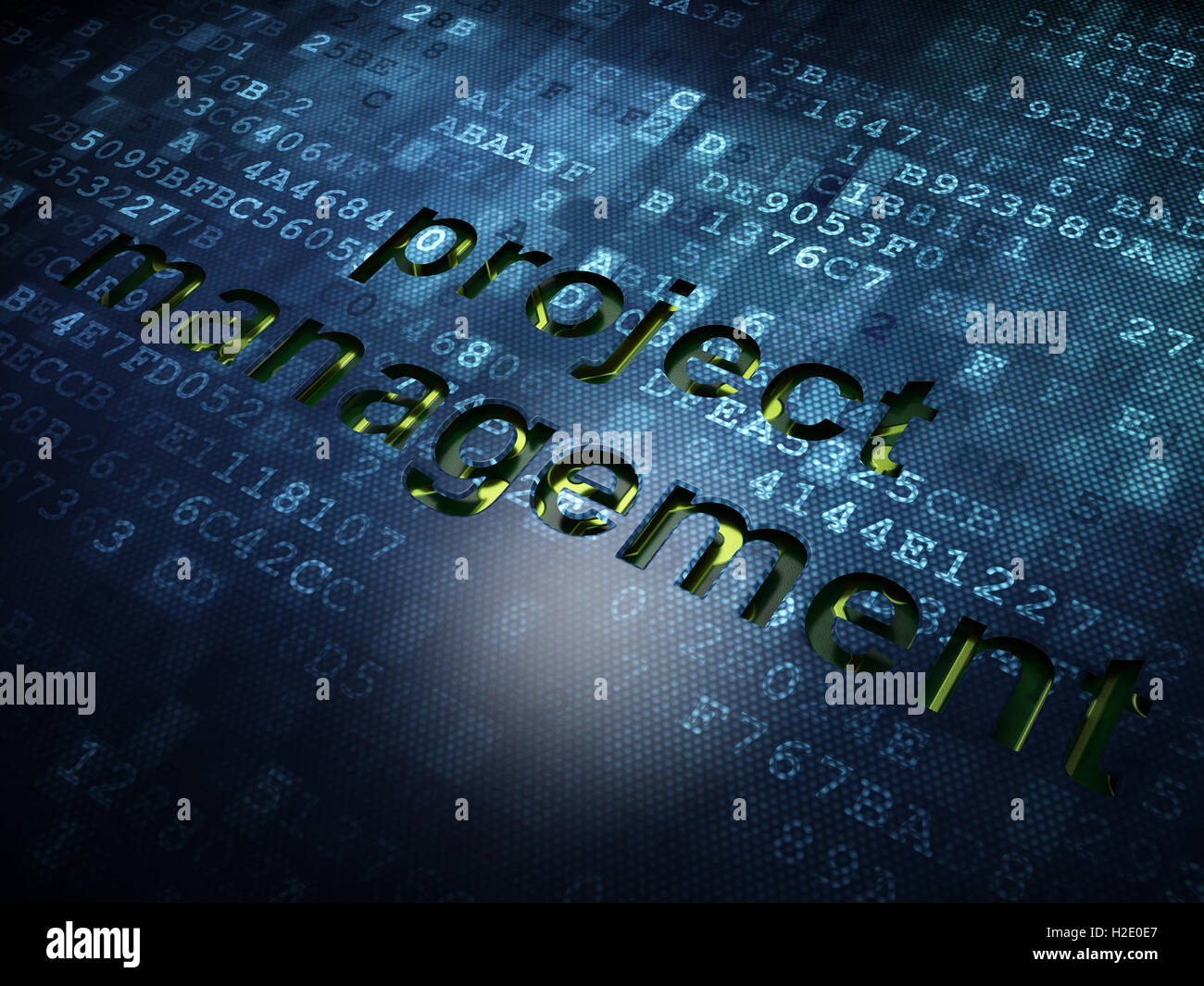 Finance concept: Project Management on digital screen background Stock ...