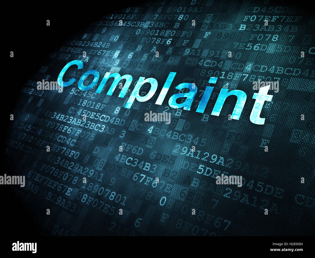 Law concept: Complaint on digital background Stock Photo - Alamy