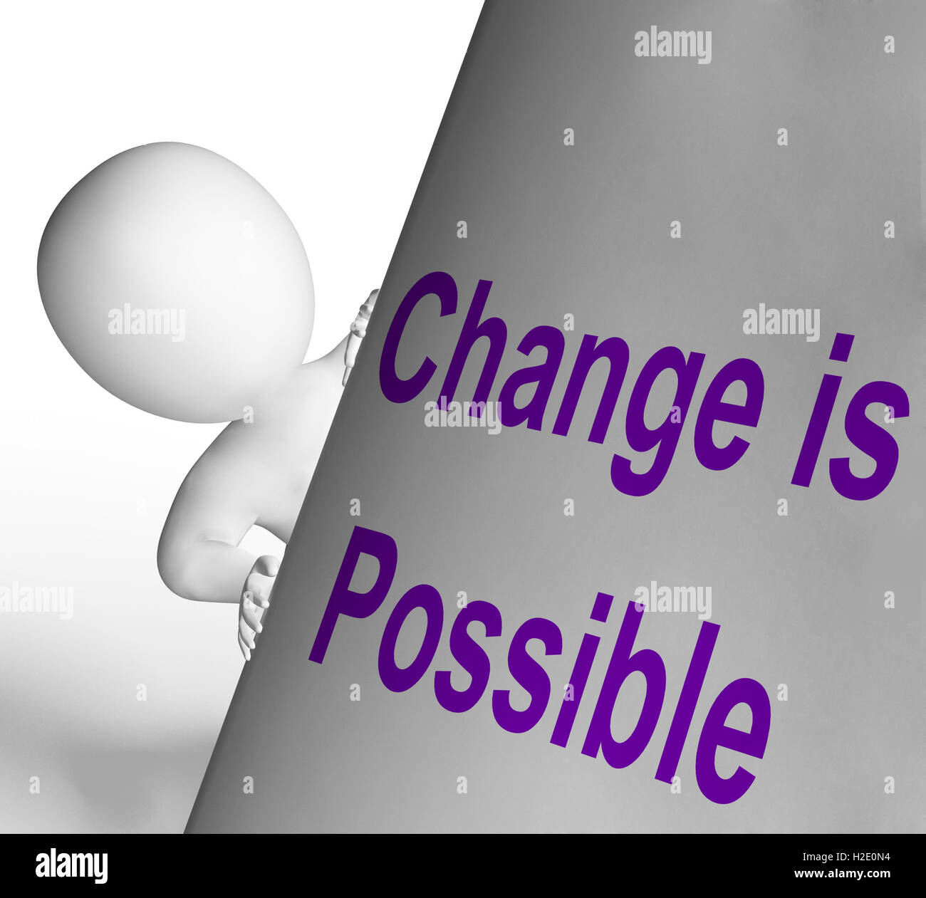 Change Is Possible Sign Means Reforming And Improving Stock Photo - Alamy