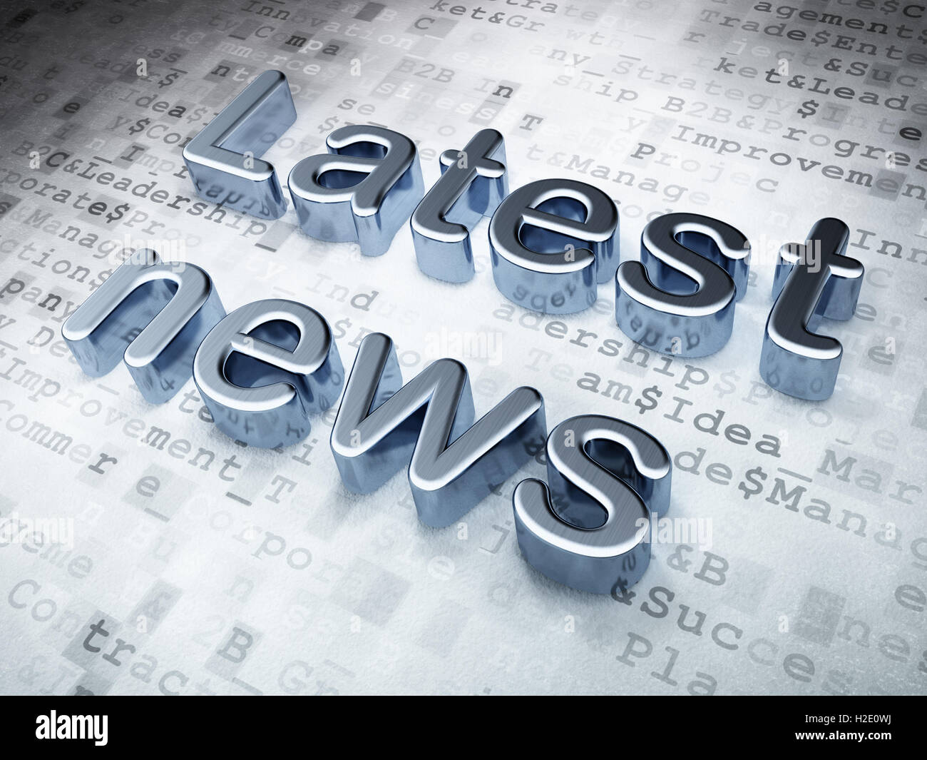News concept: Silver Latest News on digital background Stock Photo - Alamy