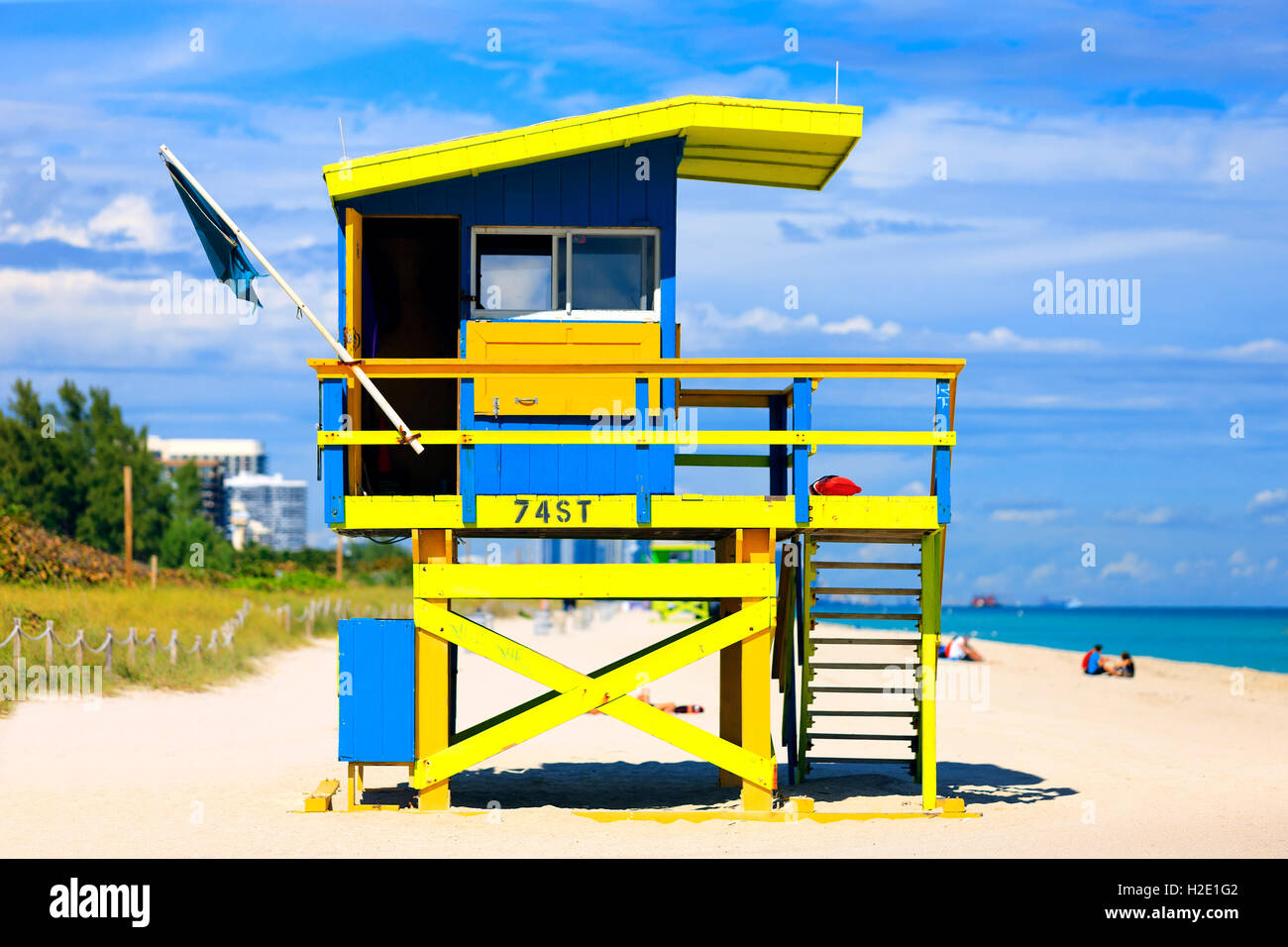 famous lifeguard house Stock Photo - Alamy