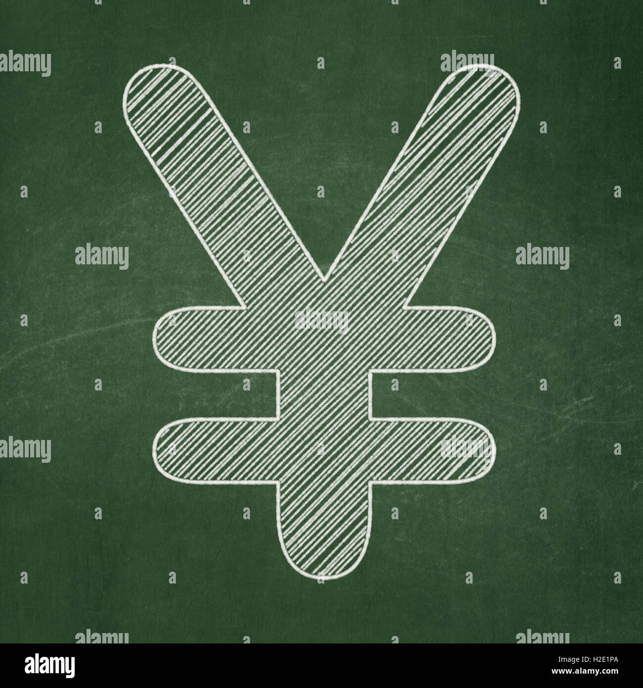 Currency concept: Yen on chalkboard background Stock Photo - Alamy