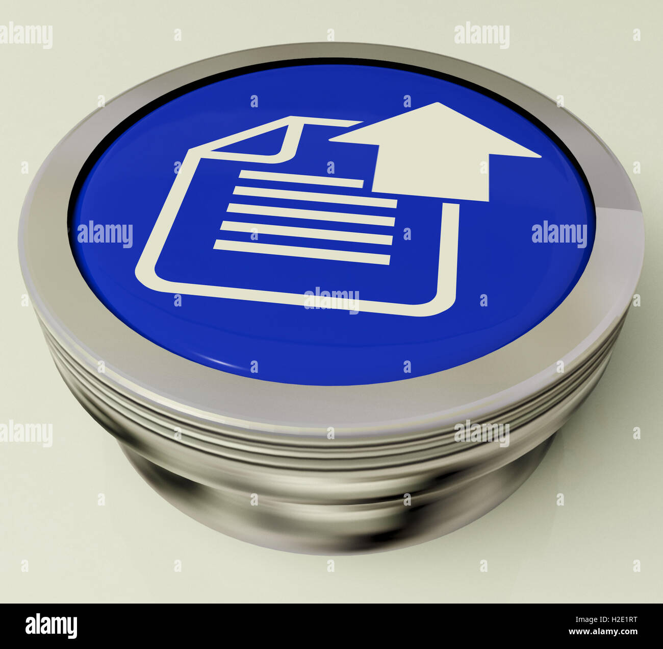 Upload Arrow And File Button Shows Uploaded Software or Data Stock ...