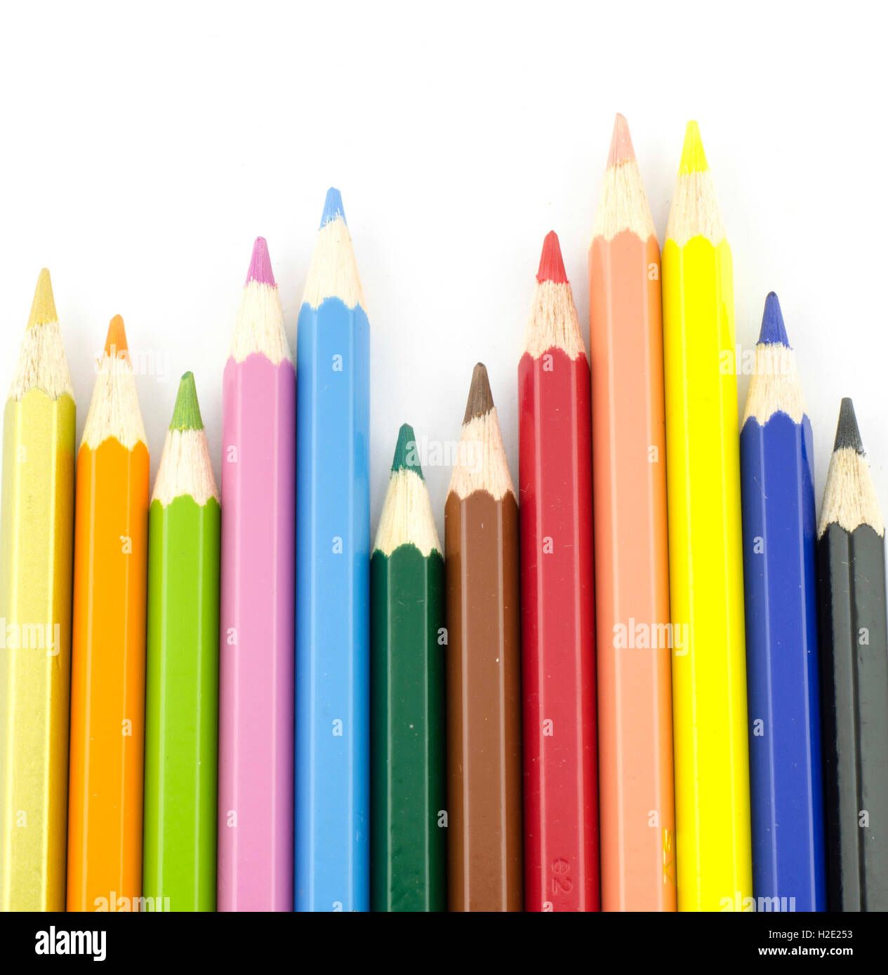 color pencil isolated on white background Stock Photo - Alamy