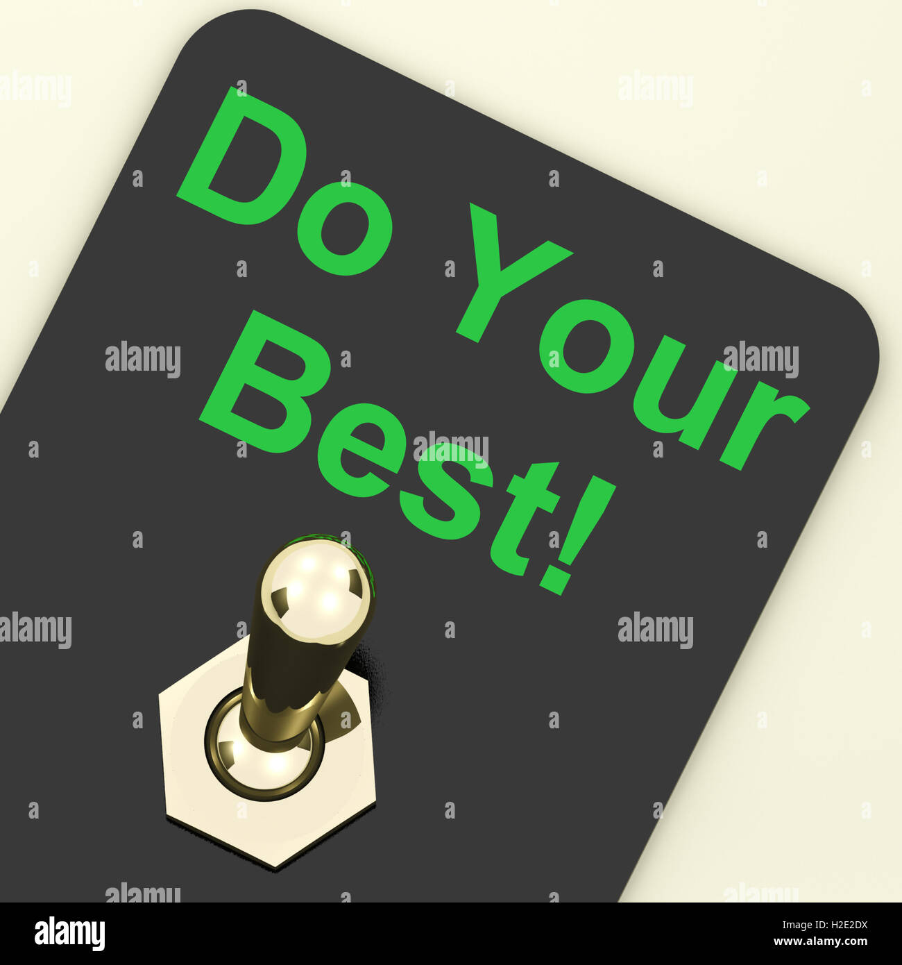 Do Your Best Switch Shows Attempt Try Hard Stock Photo - Alamy