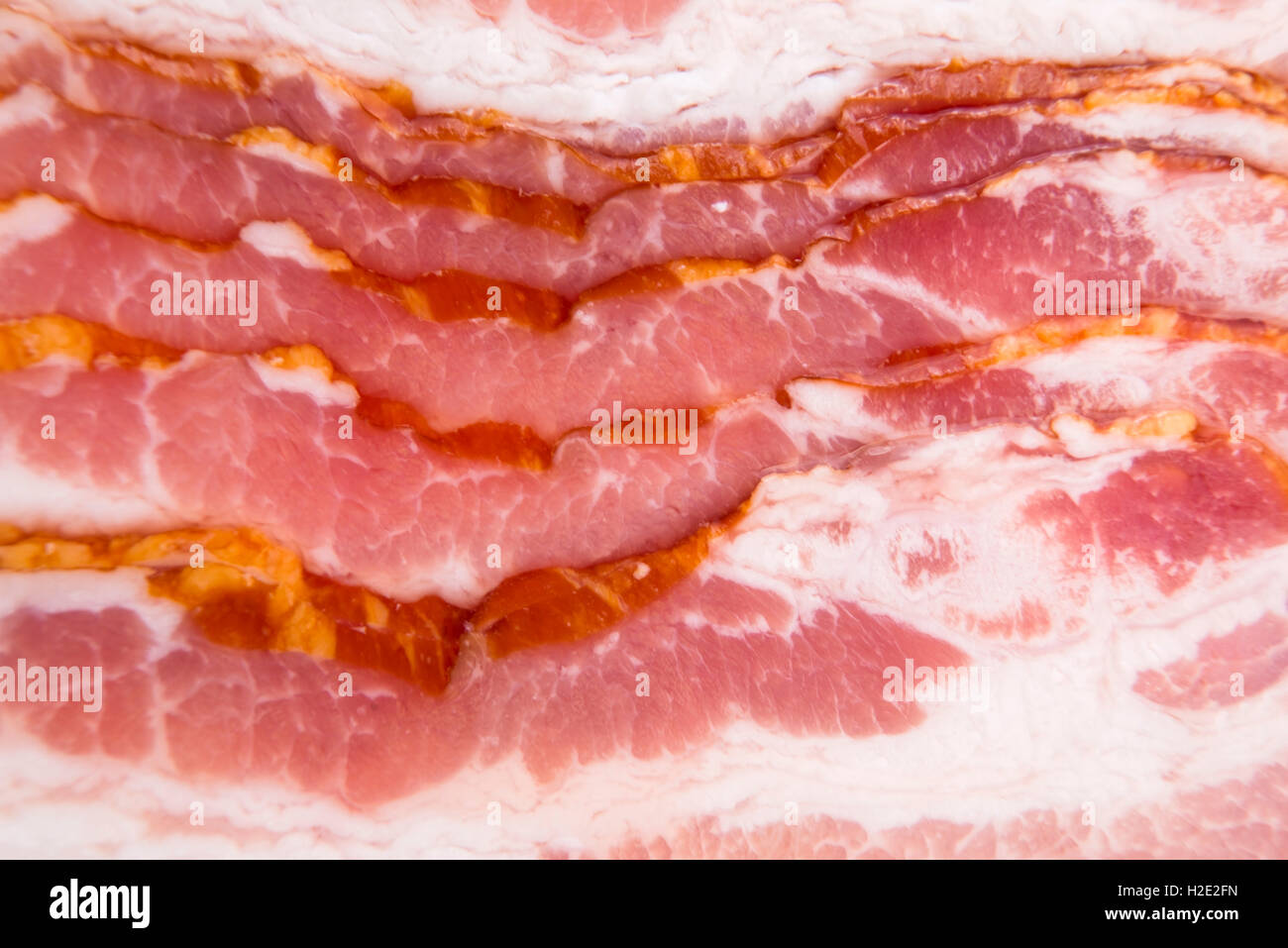 Raw dry-cured back bacon Stock Photo - Alamy