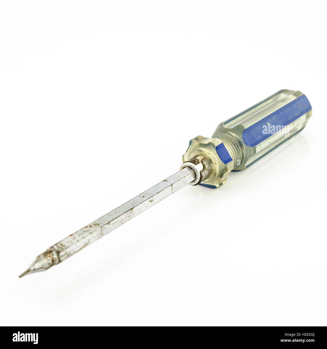 blue Screwdriver isolated on white background Stock Photo - Alamy