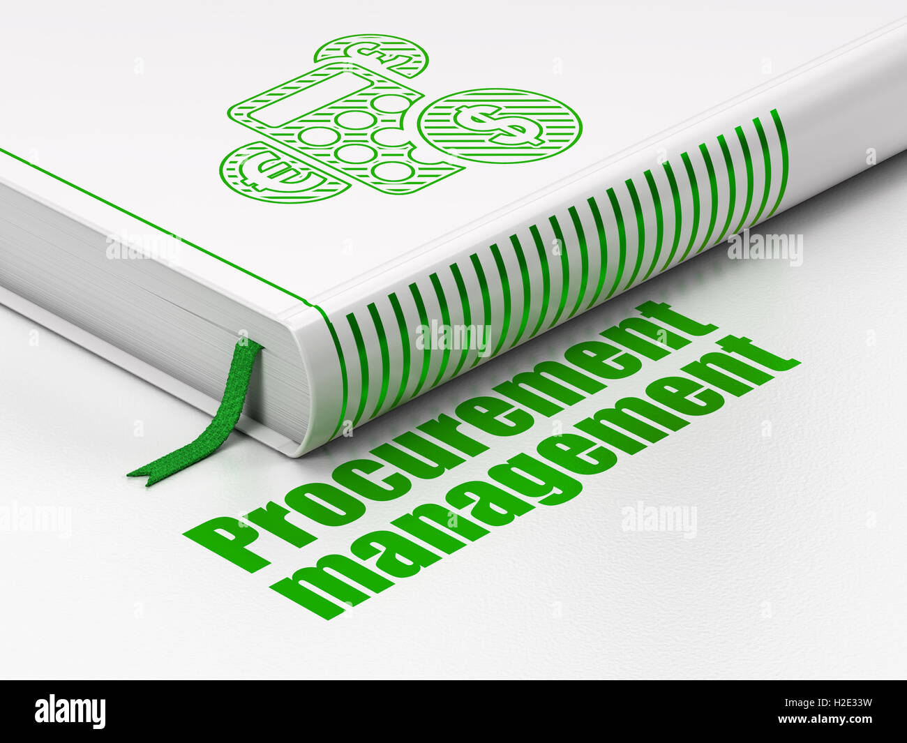 Finance concept: book Calculator, Procurement Management on white ...