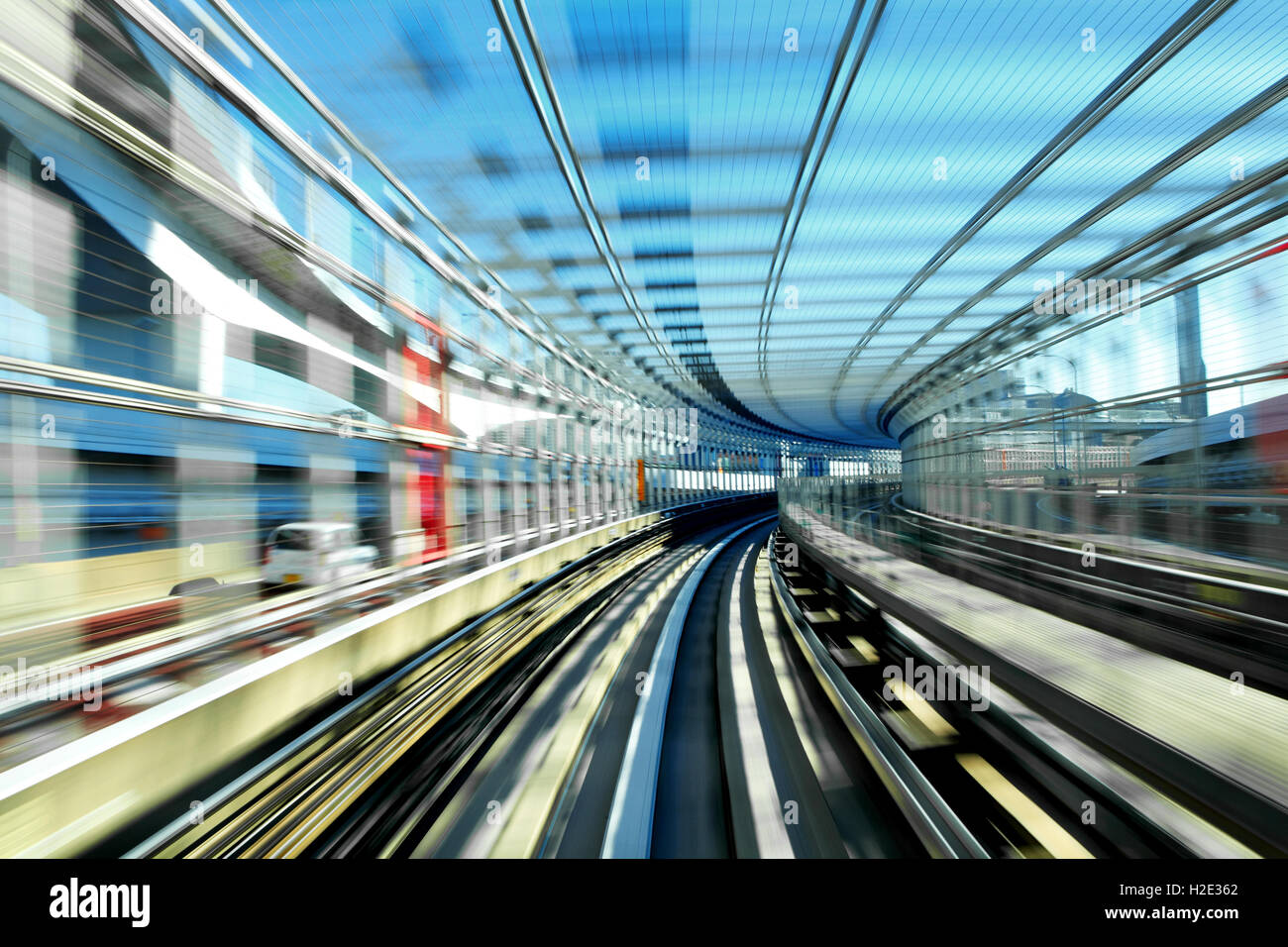 Fast train moving in day time Stock Photo - Alamy