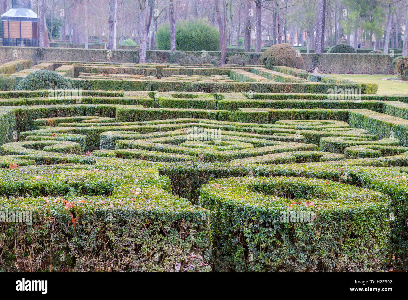Maze.Ornamental fountains of the Palace of Aranjuez, Madrid, Spa Stock ...