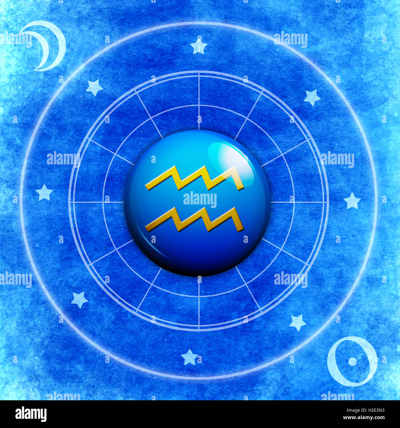 Aquarius astrology sign Stock Photo - Alamy