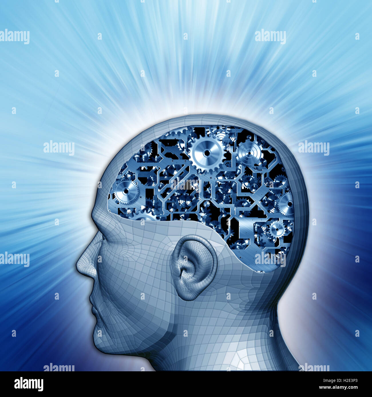 brain cogs, brainpower concept Stock Photo - Alamy