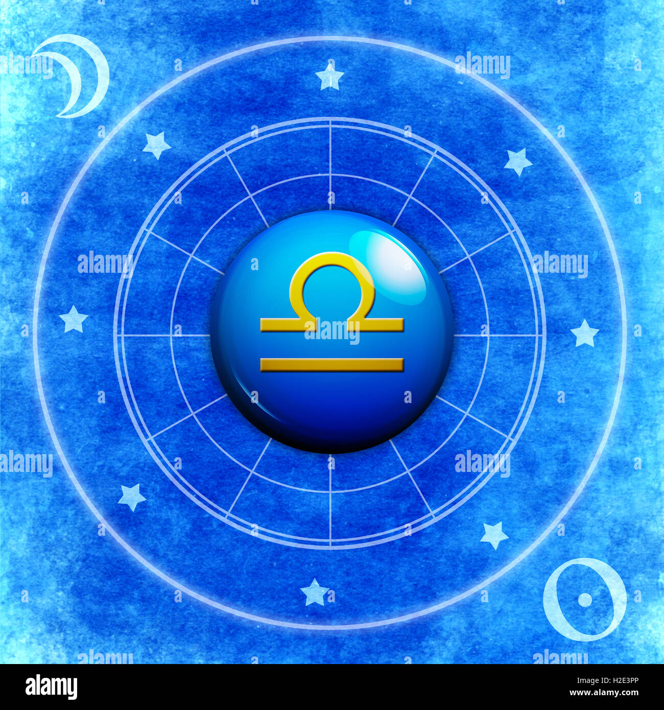 Libra astrology sign Stock Photo - Alamy