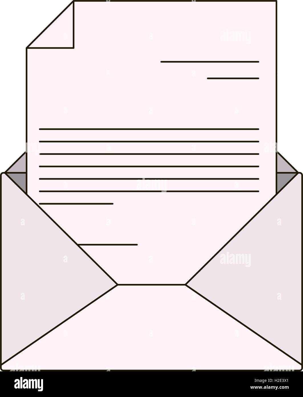 Isolated message envelope design Stock Vector Image & Art - Alamy
