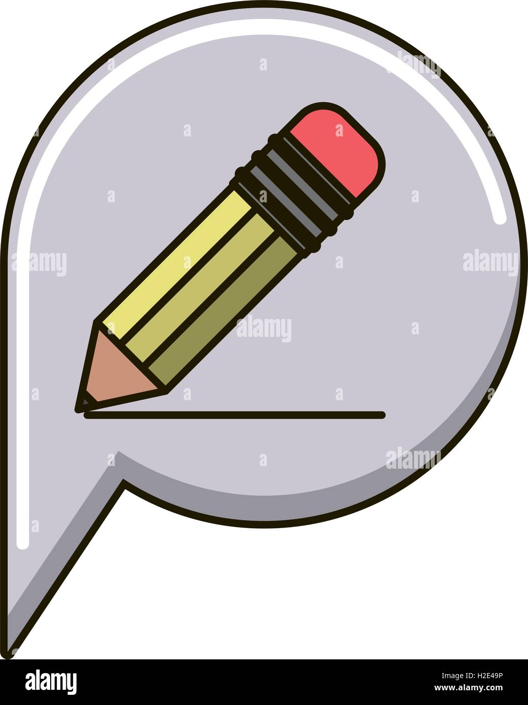 Isolated pencil icon Stock Vector Image & Art - Alamy
