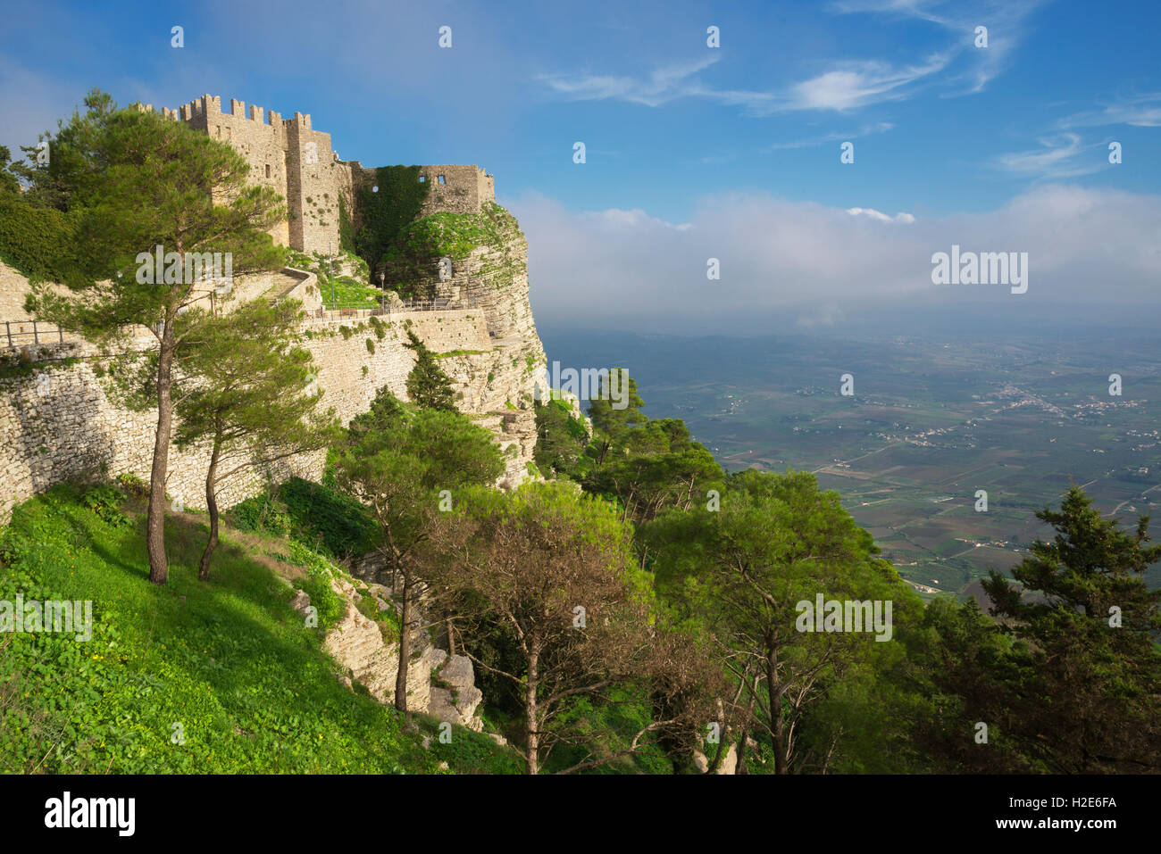Venus Castle, Erice, Sicily, Italy Stock Photo - Alamy