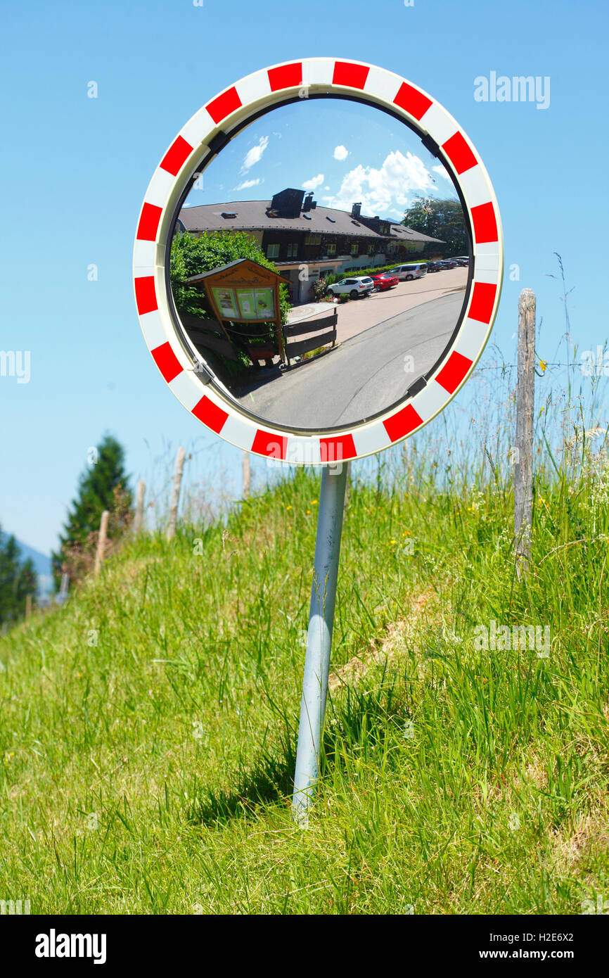Roadside traffic mirror hi-res stock photography and images - Alamy