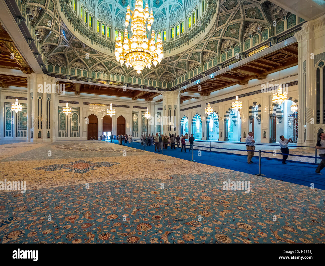 Sultan Qaboos Grand Mosque, interior, Muscat, Oman Stock Photo - Alamy
