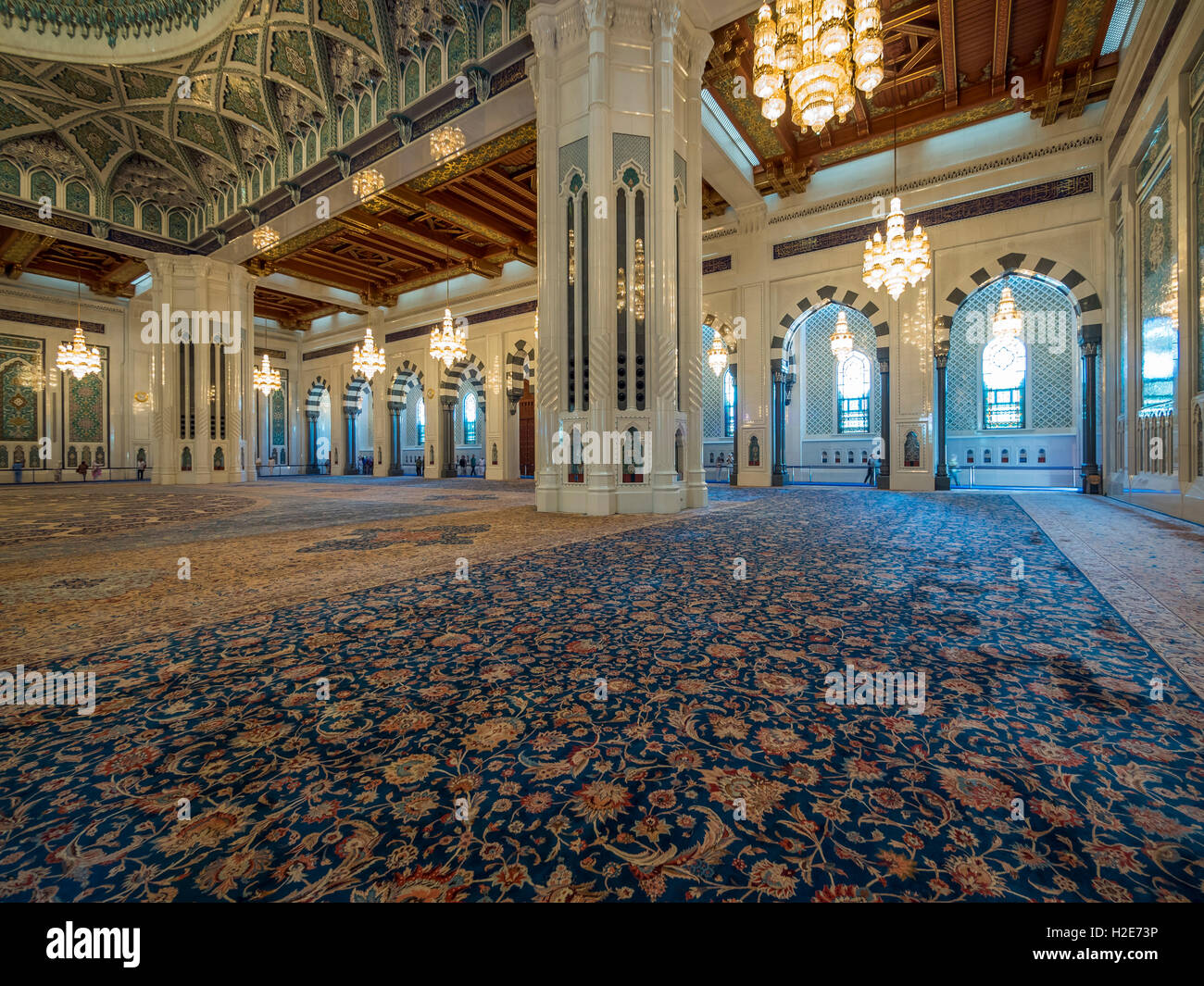 Sultan Qaboos Grand Mosque, interior, Muscat, Oman Stock Photo - Alamy