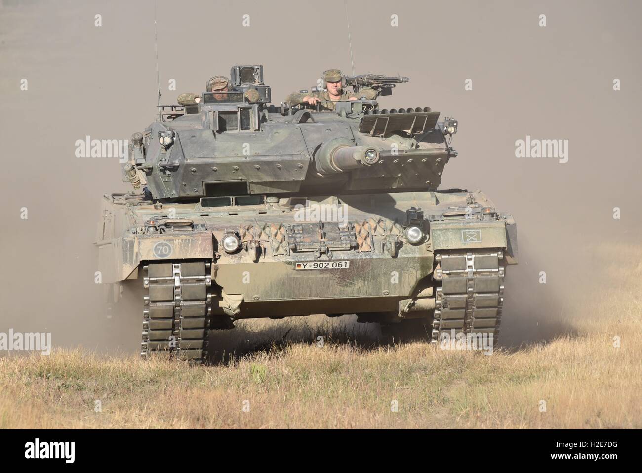 Leopard 2A5 Main Battle Tank of the 3rd Training Company of the German Army Combat Training ...