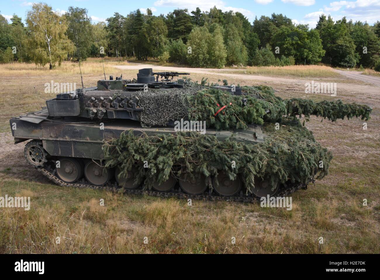 Leopard 2A5 Main Battle Tank of the 3rd Training Company of the German ...