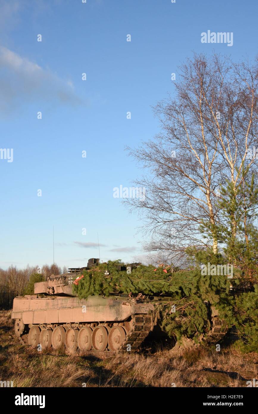 Leopard 2A5 Main Battle Tank of the 3rd Training Company of the German ...