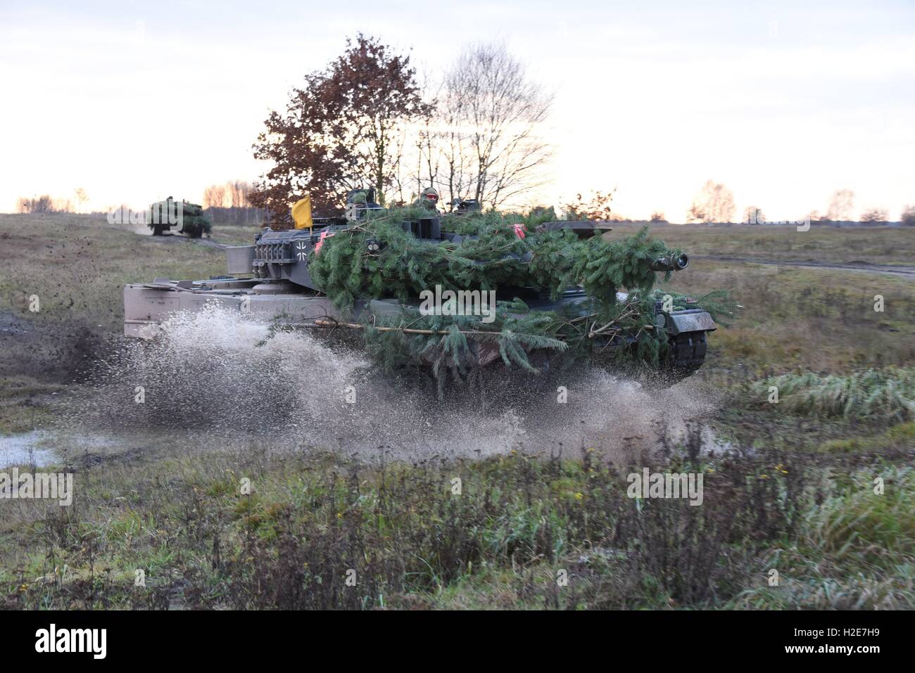 Leopard 2A5 Main Battle Tank of the 3rd Training Company of the German ...