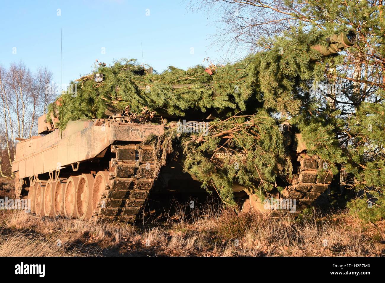 Leopard 2A5 Main Battle Tank of the 3rd Training Company of the German ...
