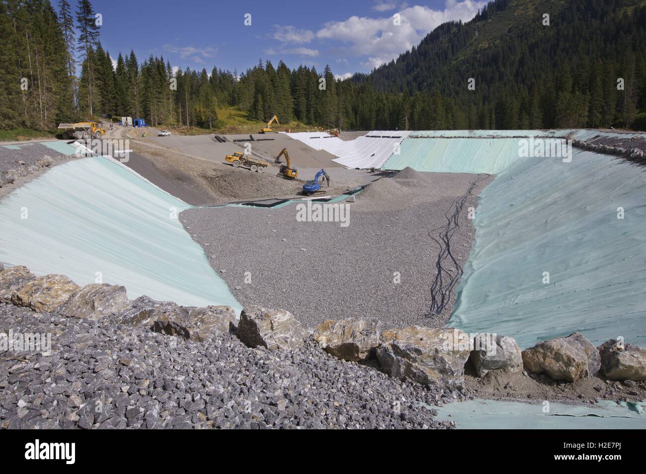 Water reservoir for snowmaking in the „Schwarzwassertal“ under ...